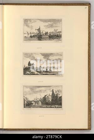 Jan de Visscher (Engraver) River landscapes. etching 1682-1712 , 1682/ ...