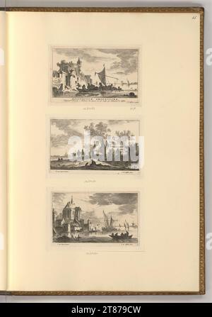 Jan de Visscher (Engraver) River landscapes. etching 1682-1712 , 1682/ ...