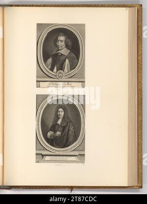 Gerard Edelinck (Engraver) Porträt Philippe de Champaigne. Copper ...