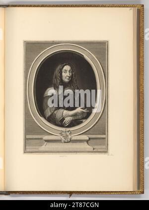Gerard Edelinck (Engraver) Porträt Madeleine de Lamoignon. Copper ...