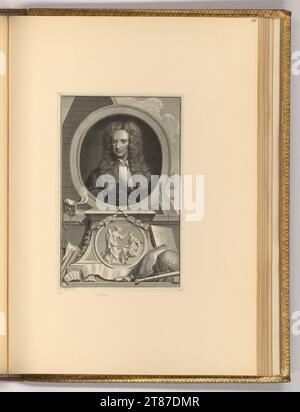 Portrait of Isaac Newton, Jacob Houbraken, After Gottfried Kneller ...