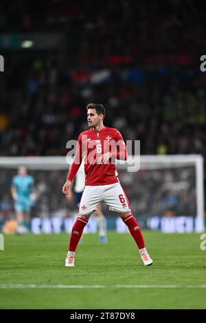 LONDON, ENGLAND - November 17: Matthew Guillaumier of Malta during the ...