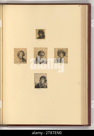 Jan Chalon (Engraver) Portraits. etching 1800 , 1800 Stock Photo - Alamy