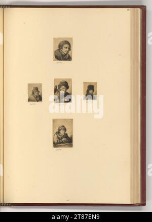 Jan Chalon (Engraver) Portraits. etching 1800 , 1800 Stock Photo - Alamy
