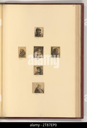 Jan Chalon (Engraver) Portraits. etching 1800 , 1800 Stock Photo - Alamy