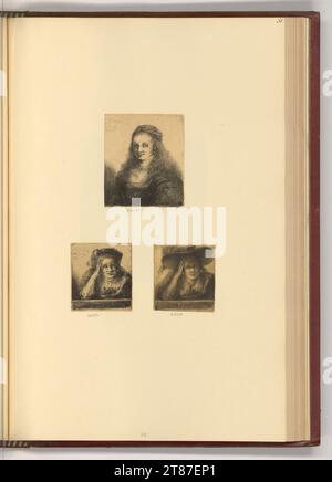 Jan Chalon (Engraver) Portraits. etching 1800 , 1800 Stock Photo - Alamy