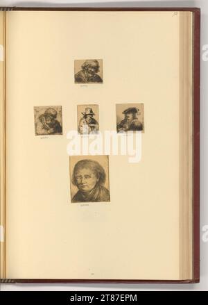 Jan Chalon (Engraver) Portraits. etching 1800 , 1800 Stock Photo - Alamy