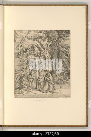 Pietro Testa (Engraver) The child of Jesus hugs the cross. etching 1628 ...