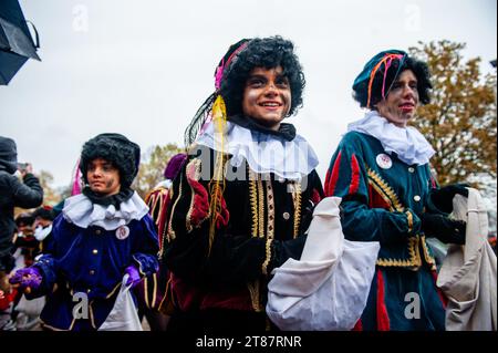 St Nicholas is seen arriving in a horse-drawn carriage. The first ...