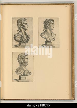 Mario Cartaro (Engraver) Portrait busts of Roman emperors of antiquity ...