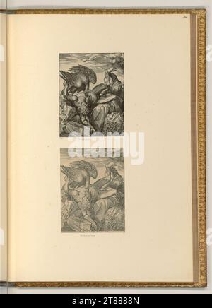 Martino Rota (Engraver) Prometheus. Copper engraving print 1570 , 1570 ...