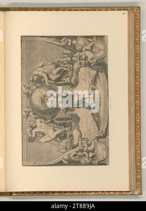 Francesco Villamena (Engraver) Allegorical representation, coat of arms ...