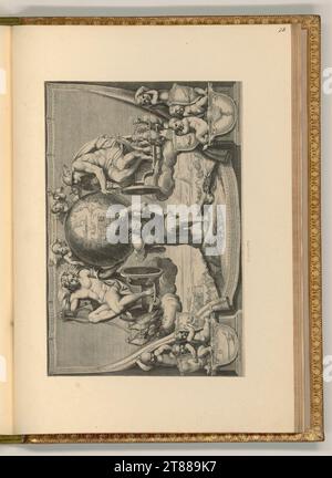 Francesco Villamena (Engraver) Allegorical representation, coat of arms ...