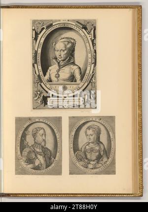 Frans Huys (Engraver) Portraits. Copper engraving print around 1555 ...