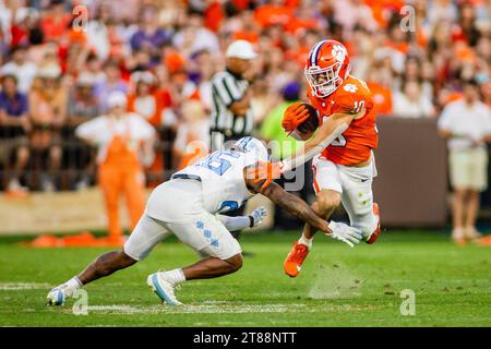 CLEMSON, SC - NOVEMBER 18: North Carolina Tar Heels linebacker Kaimon ...