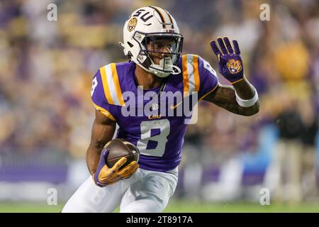 November 18, 2023: LSU wide receiver Kyren Lacy (2) brings in a ...