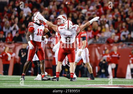 Nebraska defensive lineman Ty Robinson speaks during a press conference ...