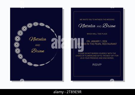 Vector illustration elegance invitation happy engagement with purple ...