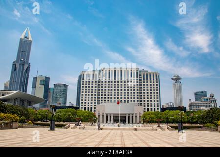 Shanghai China 9th Jun 2023: the exterior view of shanghai government ...