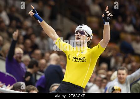 Belgian Tuur Dens pictured in action during the final day of the ...