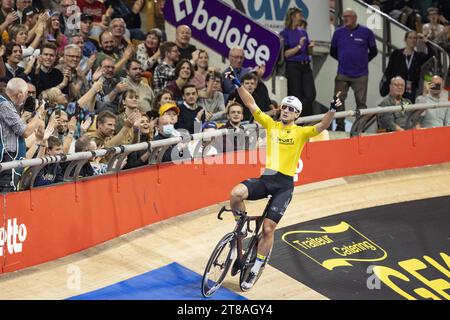 Tuur Dens pictured in action during the qualifications of the men's 1km ...