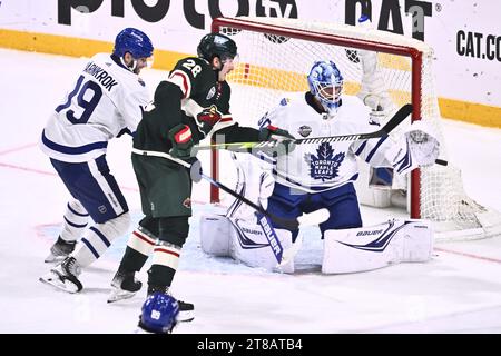 Toronto Maple Leafs' Connor Dewar (24) collides with Carolina ...