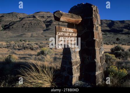 Hart Mountain CCC Camp sign, Hart Mountain National Antelope Refuge ...