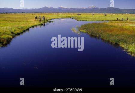 Ranch marsh, Volcano Legacy National Scenic Byway, Klamath County ...