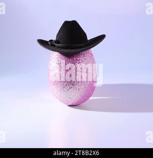 Easter Goes West: A Sparkling, Glittery Blue Easter Egg Wearing a ...