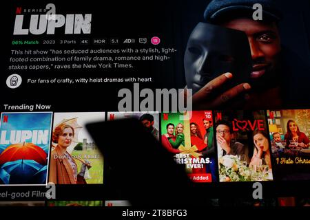 Lupin series 3 Trending Now on Netflix Stock Photo - Alamy