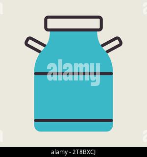 Milk barrel vector icon. Dairy product sign. Graph symbol for cooking ...