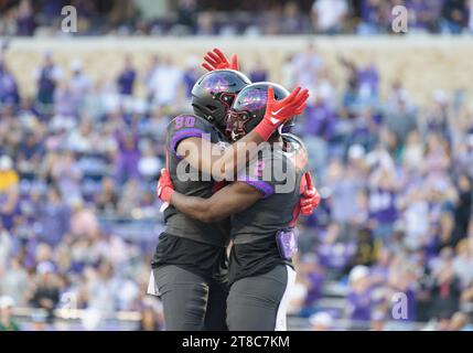 TCU tight end DJ Rogers (80) goes in motion during an NCAA college ...