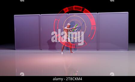 Weapons Detection System. AI electronic scanning system detectors for ...