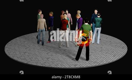 Weapons Detection System. AI electronic scanning system detectors for ...