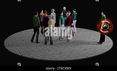 Weapons Detection System. AI electronic scanning system detectors for ...
