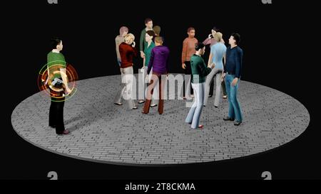 Weapons Detection System. AI electronic scanning system detectors for ...