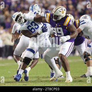 LSU defensive tackle Jordan Jefferson (99) takes the field during the ...
