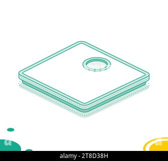 Weight scale, illustration, vector on a white background Stock Vector ...