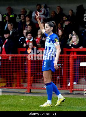 Vicky Losada (Brighton 6) during the WSL game between Brighton Hove ...
