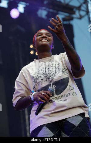 Estelle performs live on stage at GAY at Heaven, London Stock Photo - Alamy