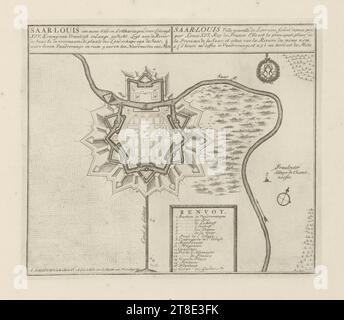 Map of Saarlouis Saar Stock Photo - Alamy