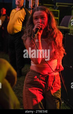 Anna Shields and Blair Crichton of Dead Pony performing at Barrowland ...