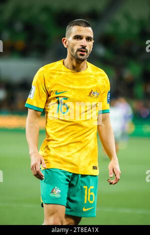 MELBOURNE, AUSTRALIA - NOVEMBER 16: Aziz Behich of Australia competing ...