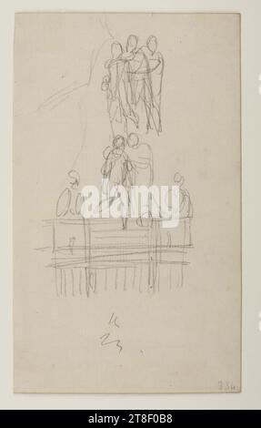 Monument to Włodzimierz Potocki, Bertel Thorvaldsen, 1770-1844, Drawing ...