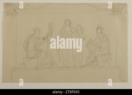 The Fates, Bertel Thorvaldsen, 1770-1844, 1864, Sculpture, Relief, The ...