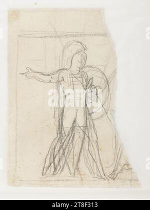 Hector, Bertel Thorvaldsen, 1770-1844, 1804 - 1805, Drawing, Paper ...