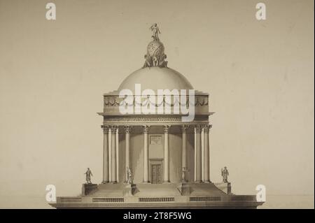 Astronomical Observatory in Roman Style, Elevation of Façade, C.F.F ...