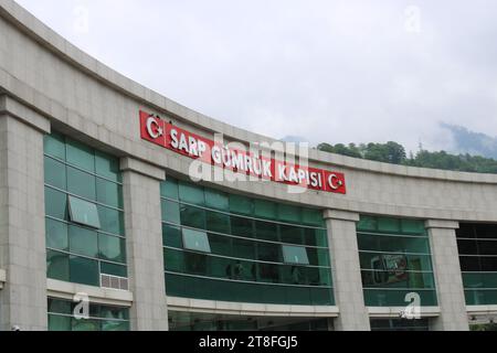Sarpi Customs Border Gate between Türkiye and Georgia Stock Photo - Alamy