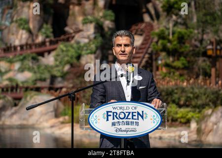 Chairman of Disney parks Josh D'Amaro attends the inauguration of ...