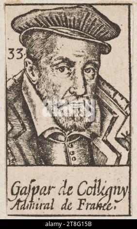 Gaspard de Coligny, Admiral of France, print by Swiss-German artist ...